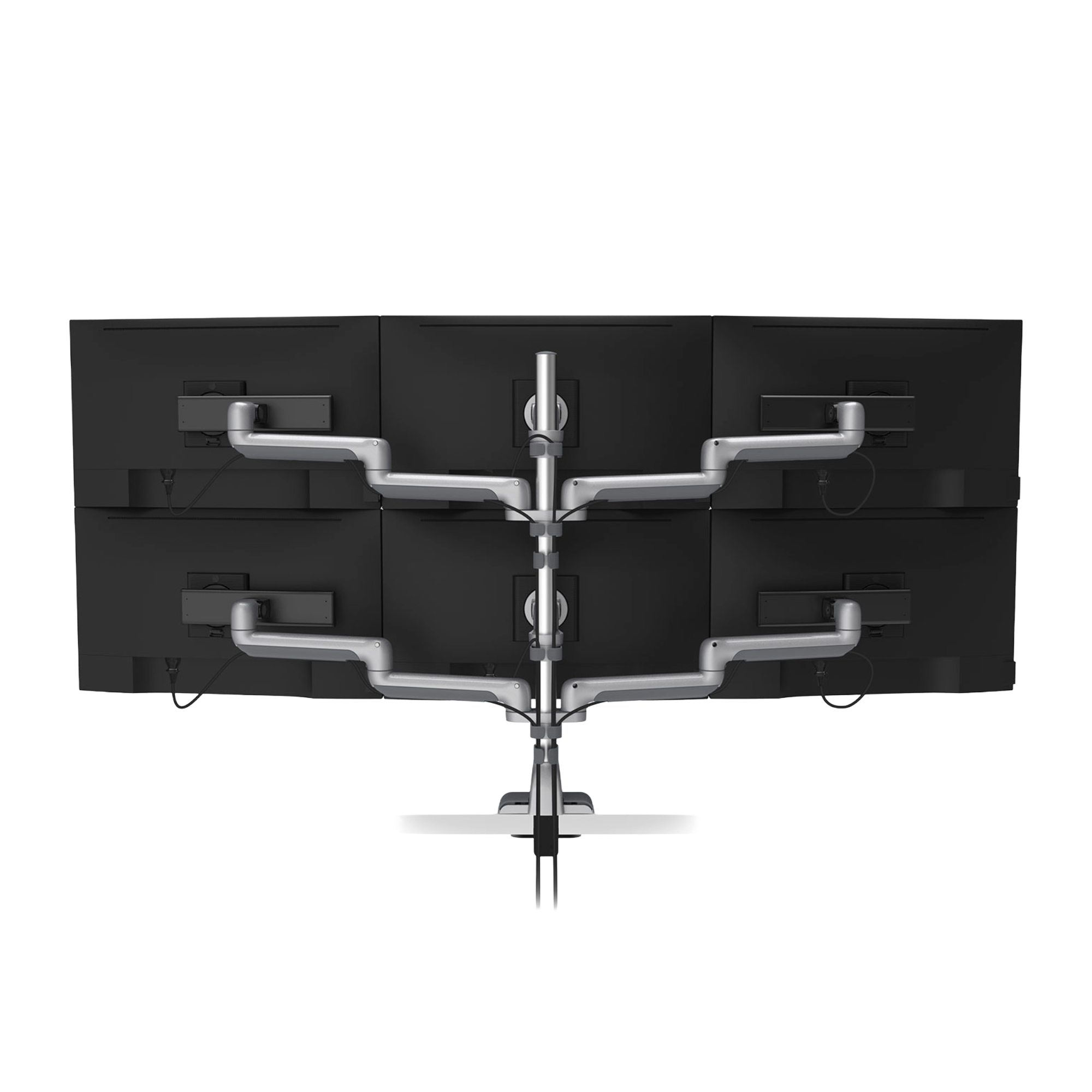 E5 Three over Three Static Pole Monitor Arm