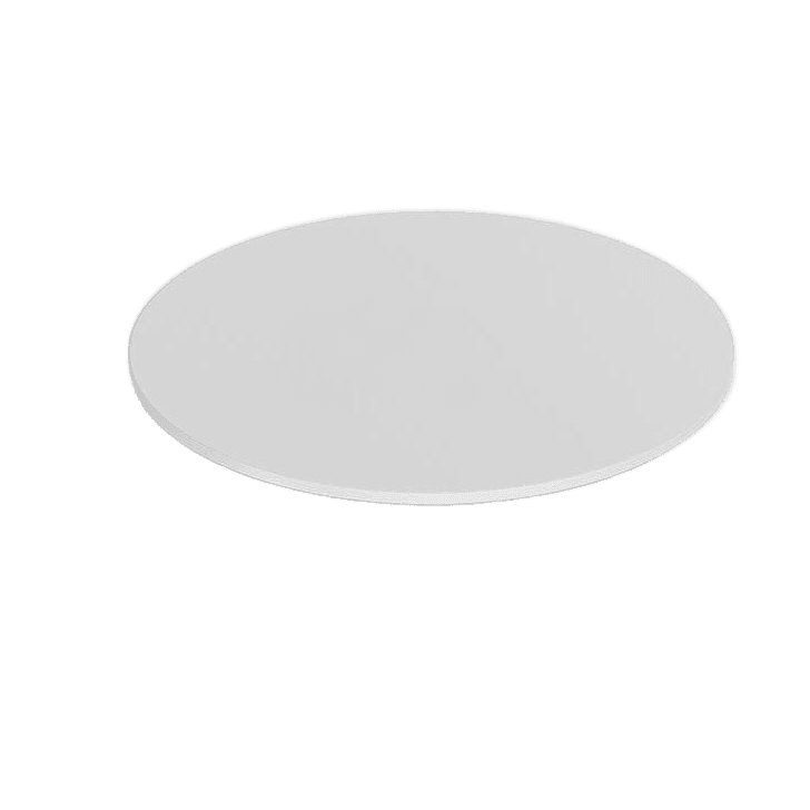 Office Desk Round Worktop White Melamine | OFC