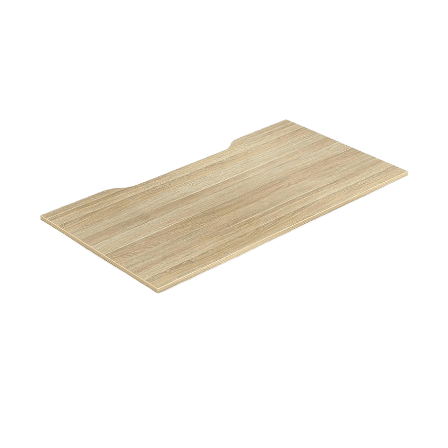Office Desk Worktop New Oak Scallop | OFC